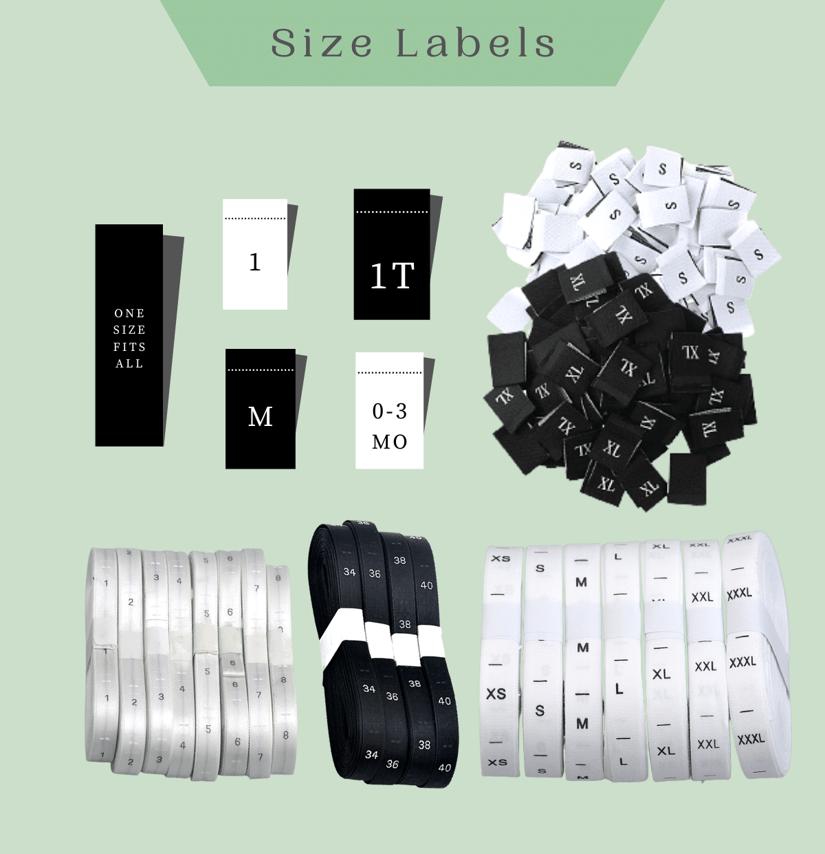 Size Label Custom Clothing Labels Labelyze