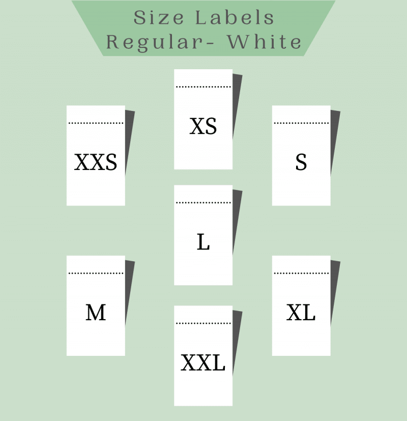 Custom Size Labels Clothing Size Labels Labelyze