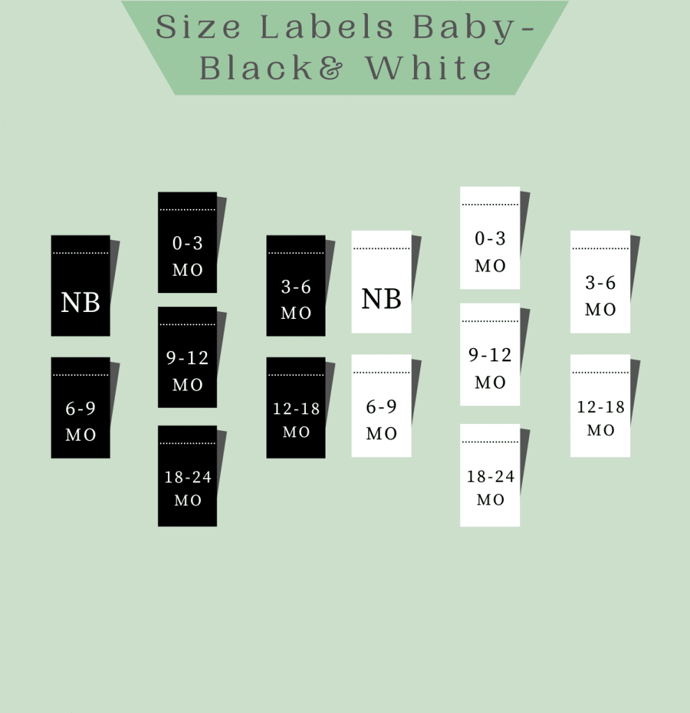 Cotton Size Labels Custom Size Labels Labelyze